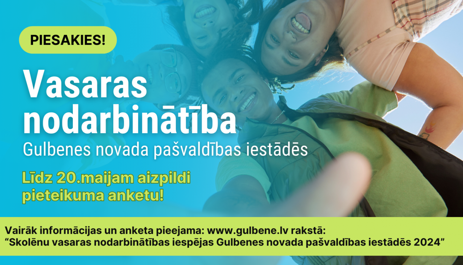 Piedāvā skolēniem vasarā strādāt Gulbenes novada pašvaldības iestādēs - Dzirkstele.lv